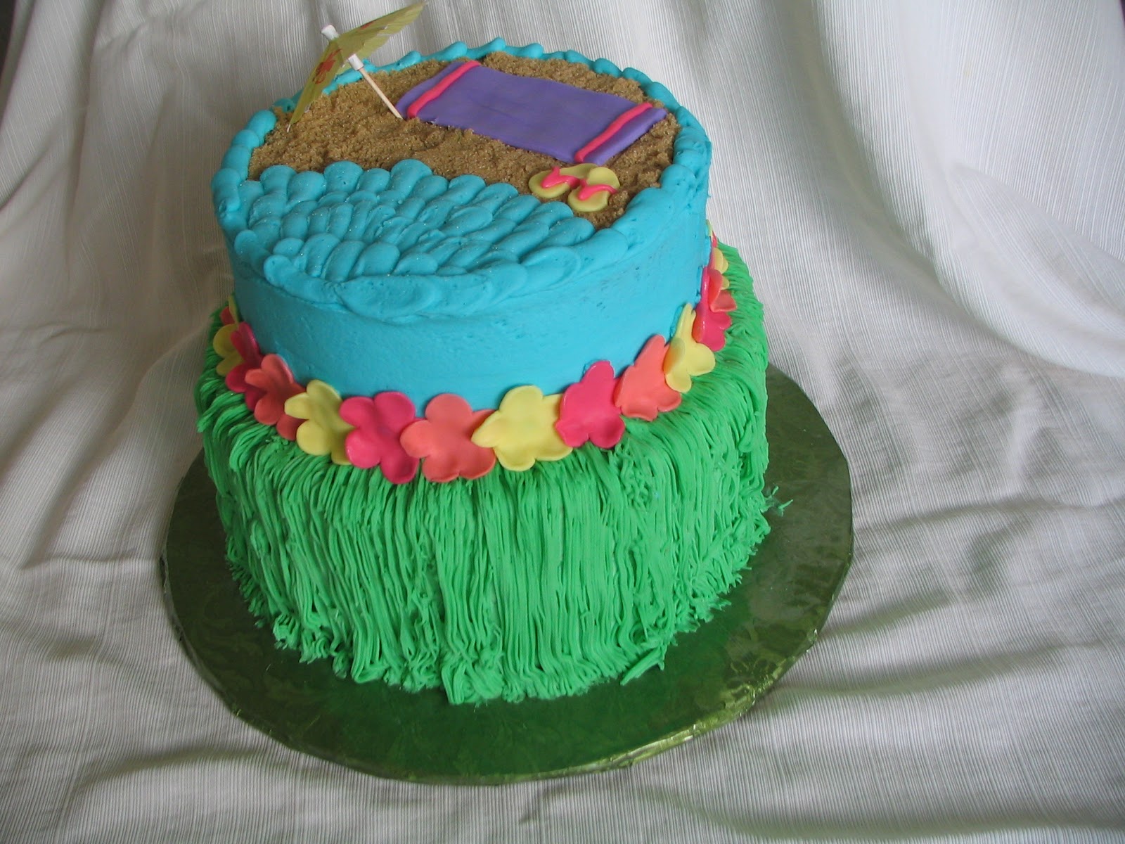 Piped Dreams: Hawaiian Luau Cake